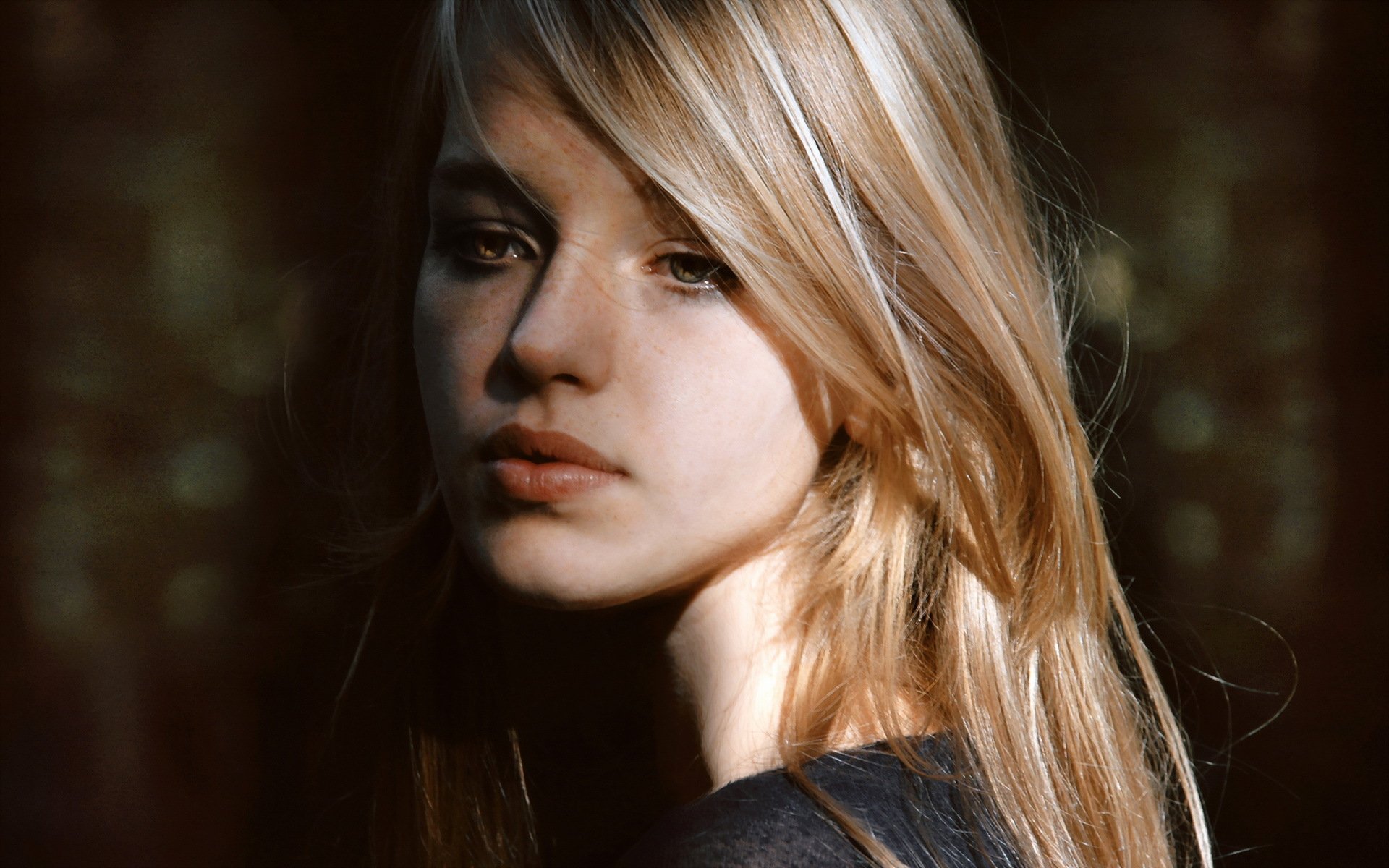 Serene Woman's Face - HD Portrait Wallpaper