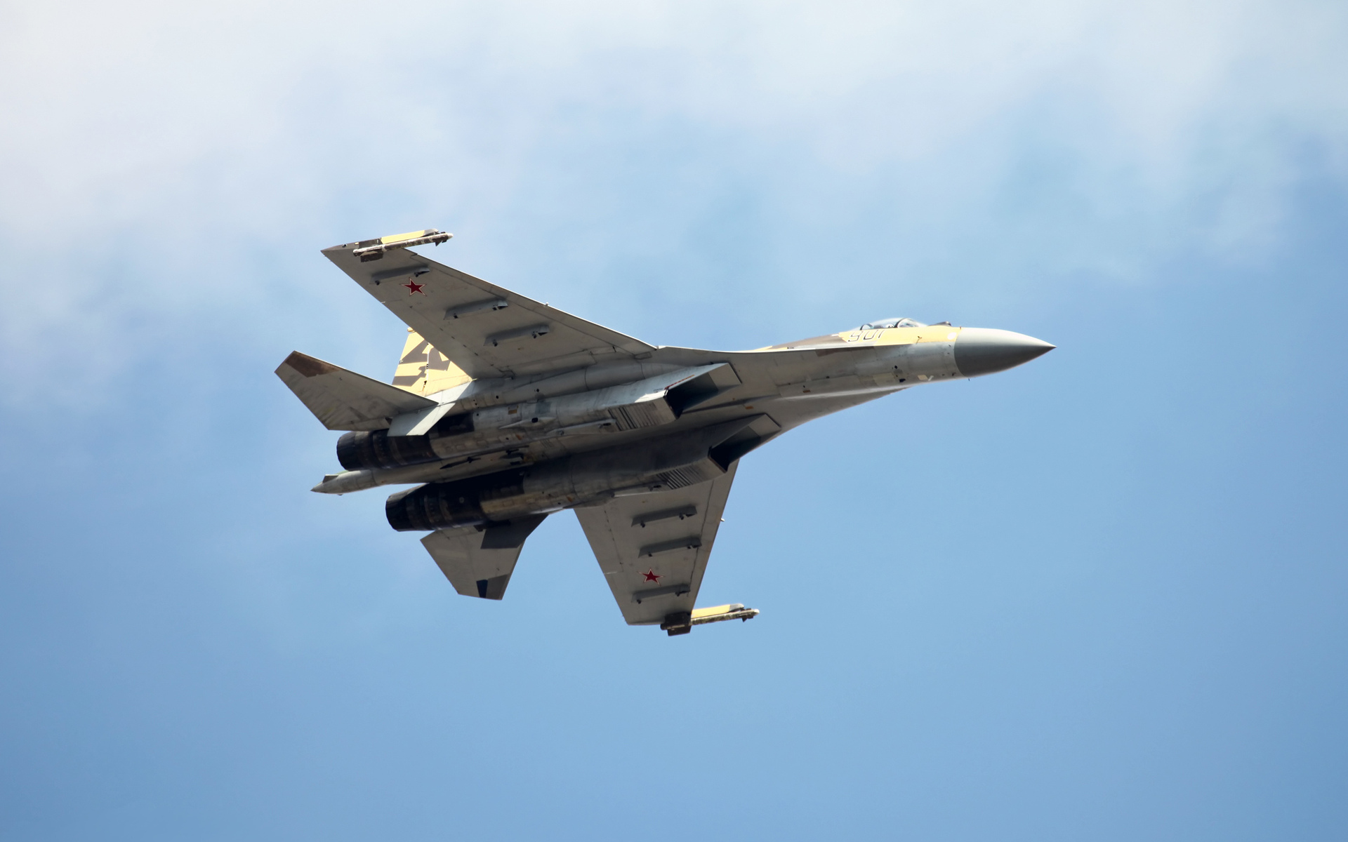 Download Warplane Air Force Aircraft Military Sukhoi Su-35 Sukhoi Su-35 Wallpaper