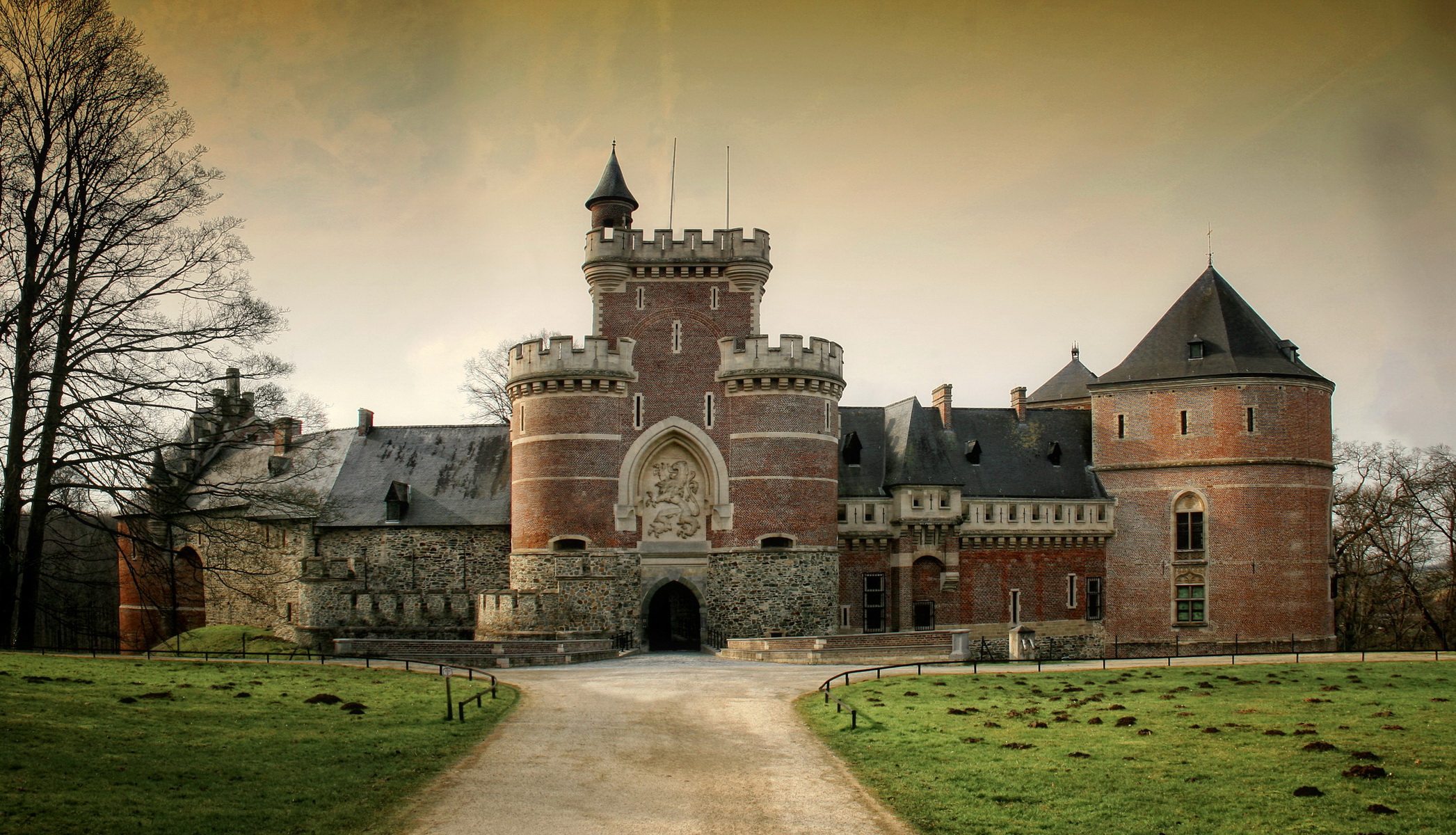 Download Gaasbeek Castle Man Made Castle HD Wallpaper