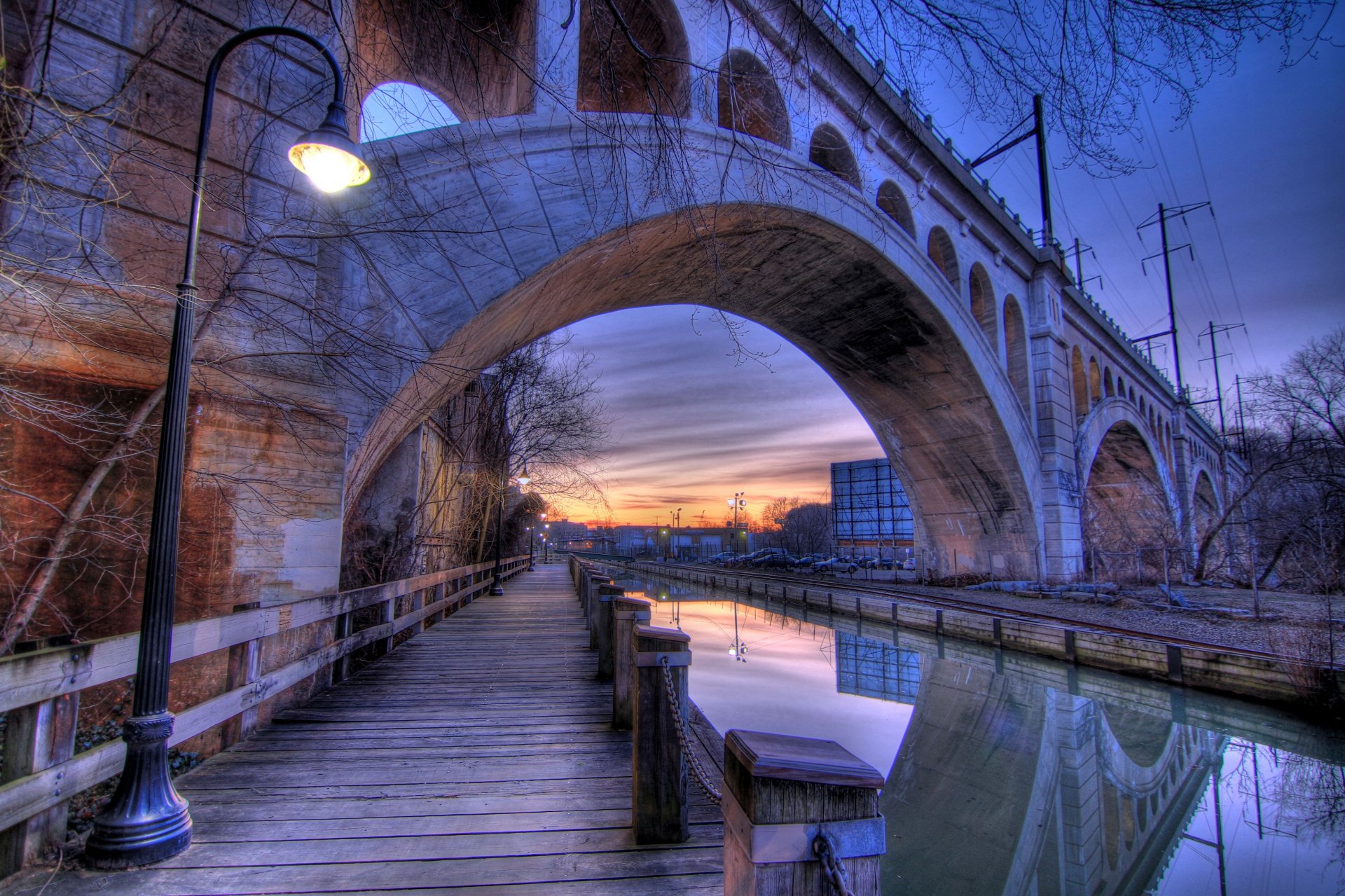 Manayunk Canal 4k Ultra HD Wallpaper