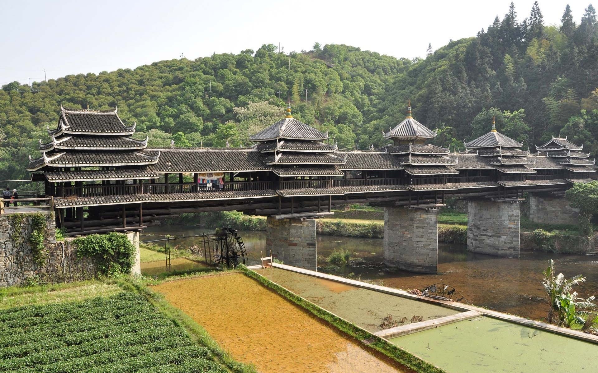Man Made Chengyang Bridge HD Wallpaper