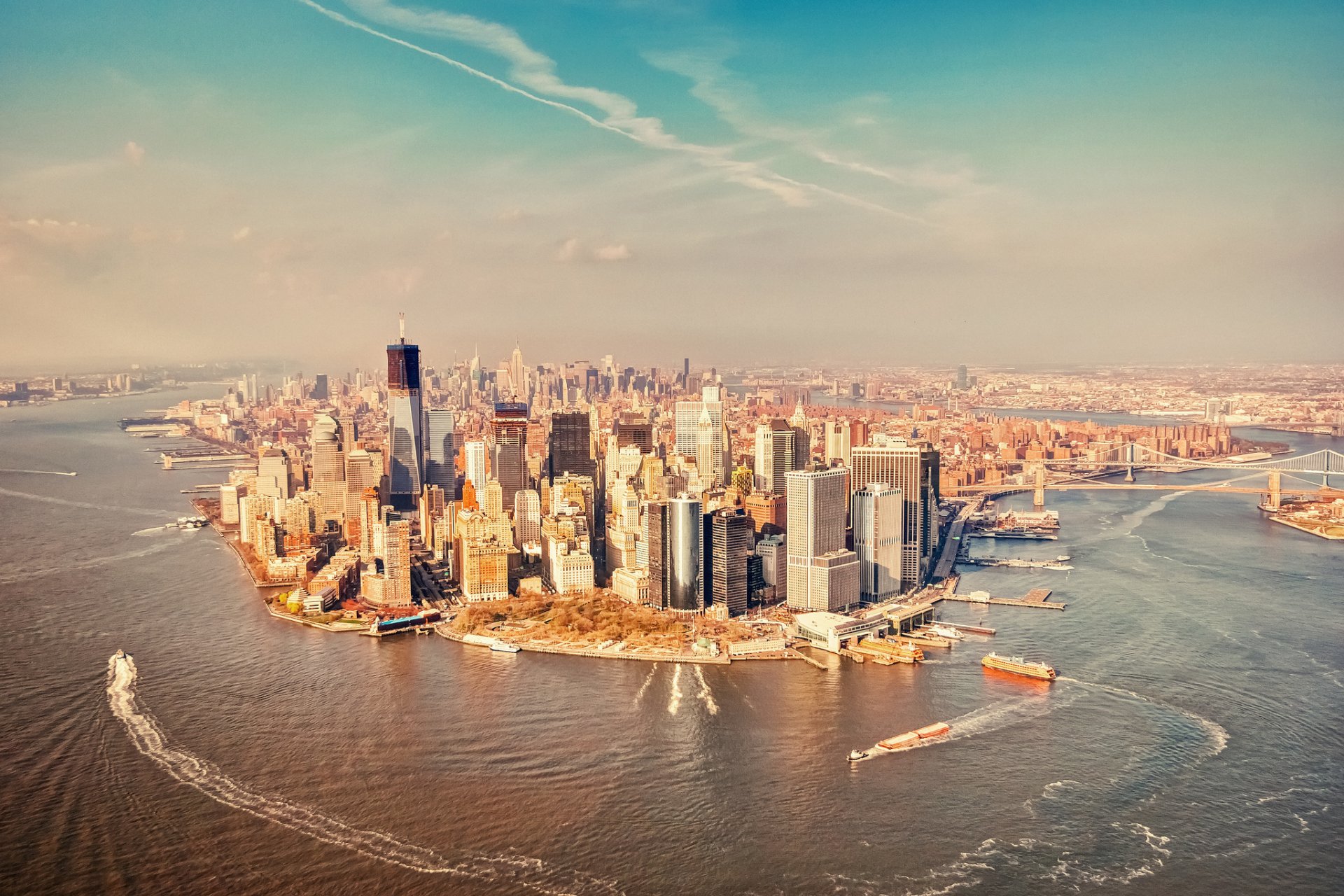 New York — Manhattan HD Skyline Wallpaper