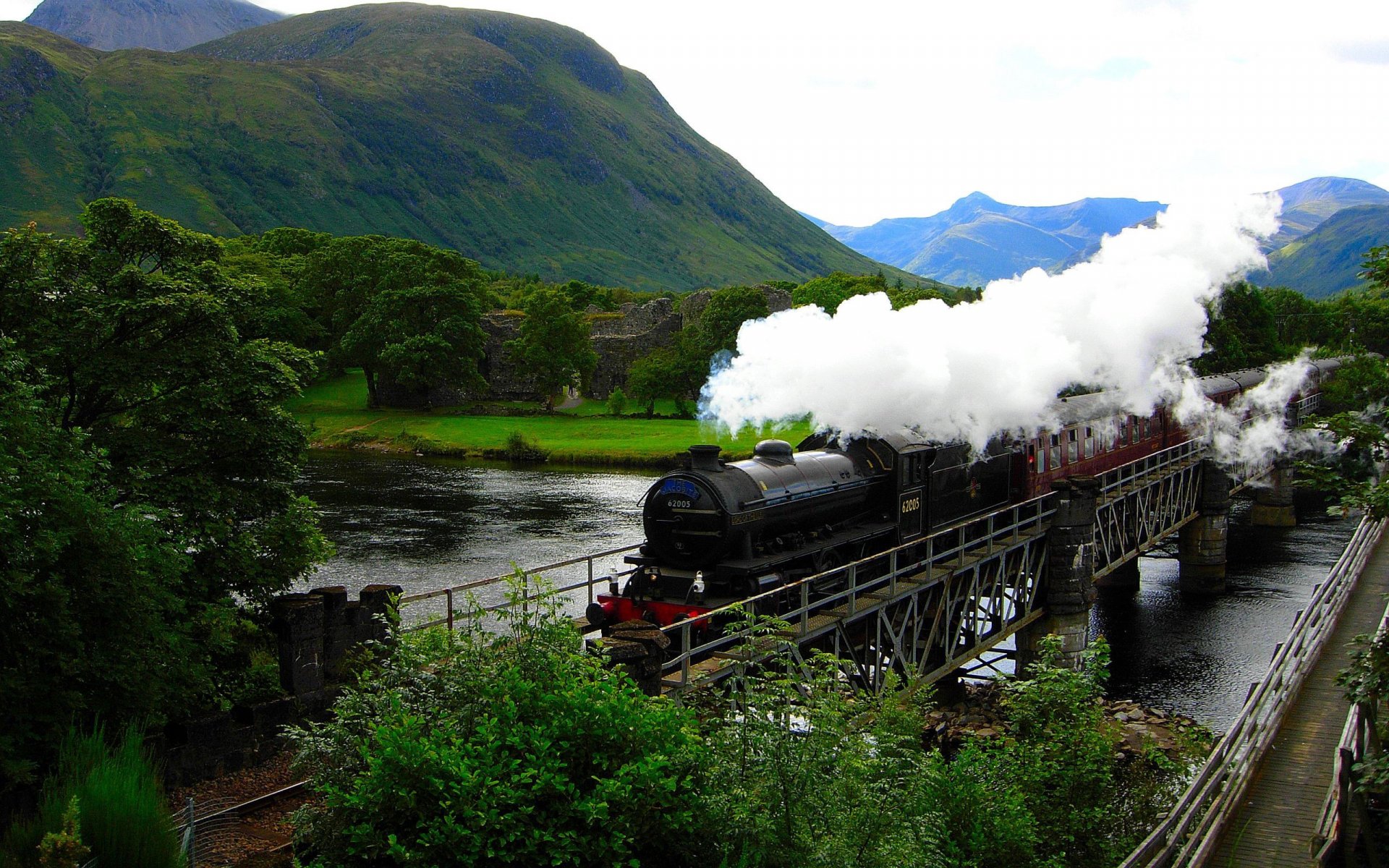 Scenic Train Adventure - HD Wallpaper