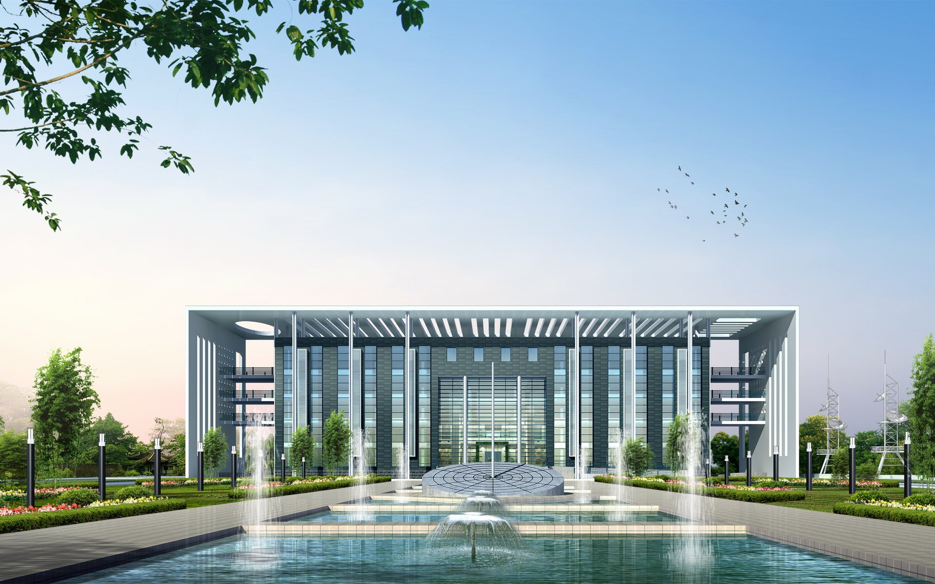 Download Artistic Building HD Wallpaper