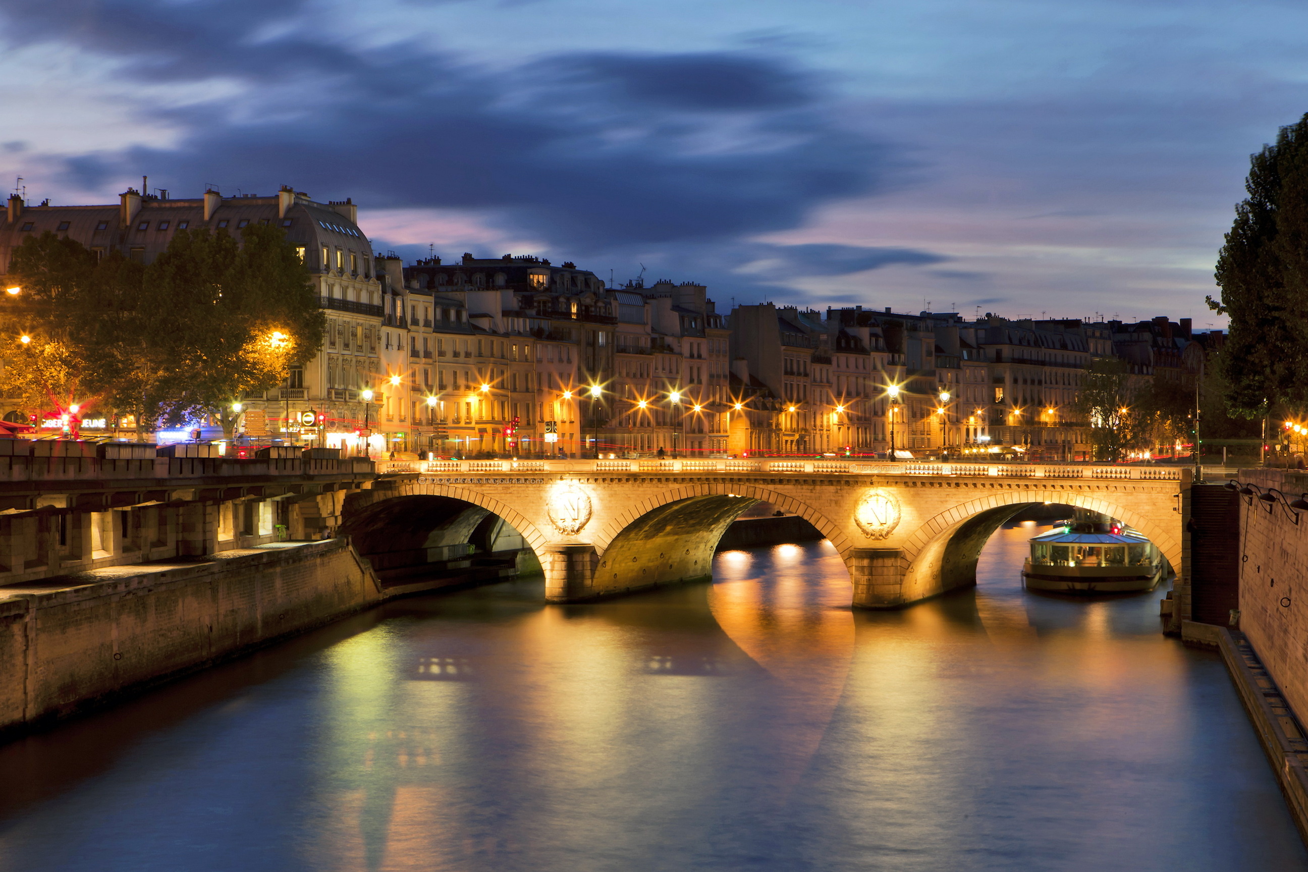 Download France Paris Pont Saint-Michel Man Made Bridge HD Wallpaper