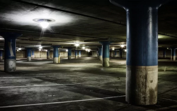 Cosmic Night: HD Wallpaper of an Astronaut in a Sci-Fi Parking Lot by ...