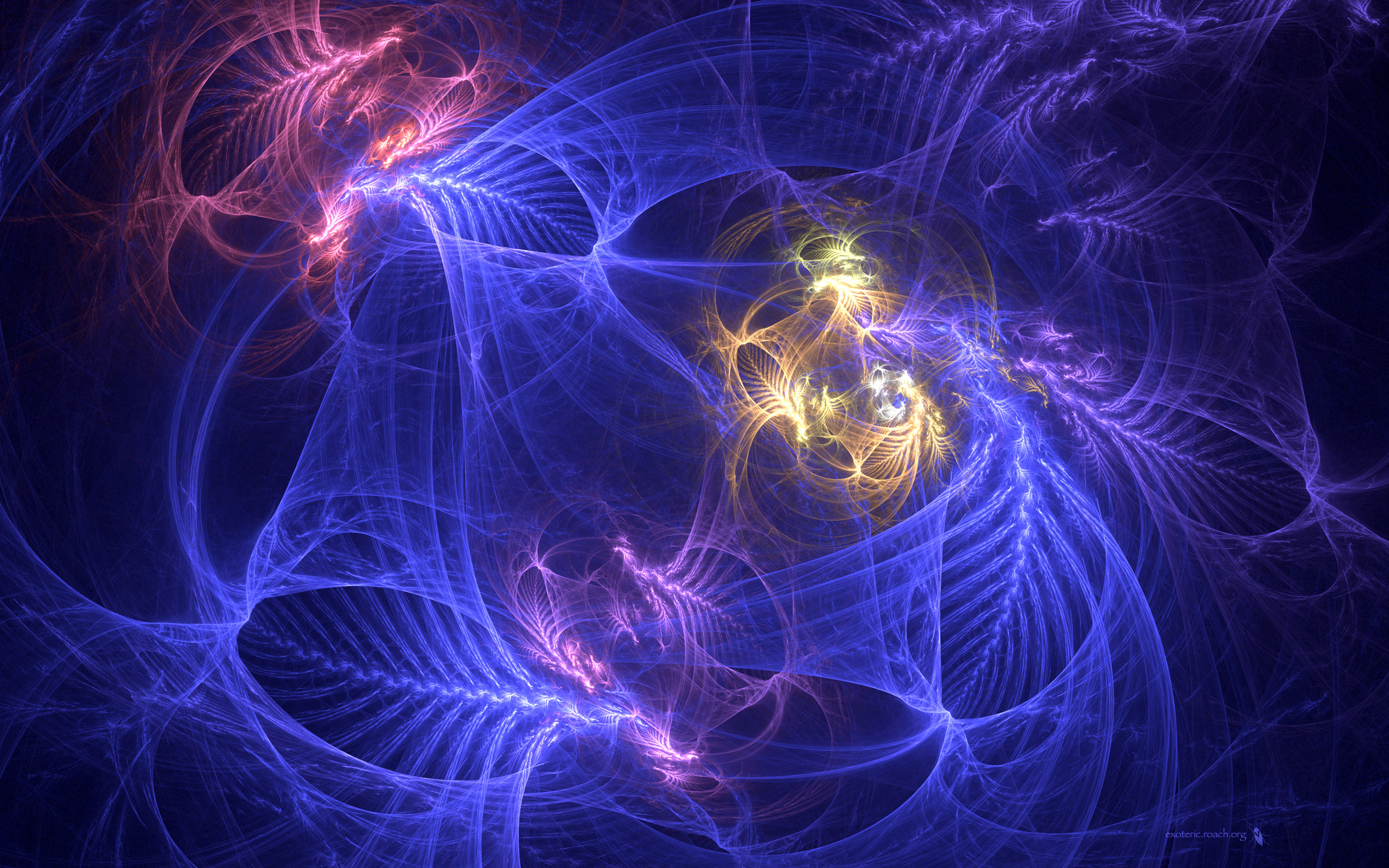 Vibrant Fractal Waves | HD Abstract Wallpaper