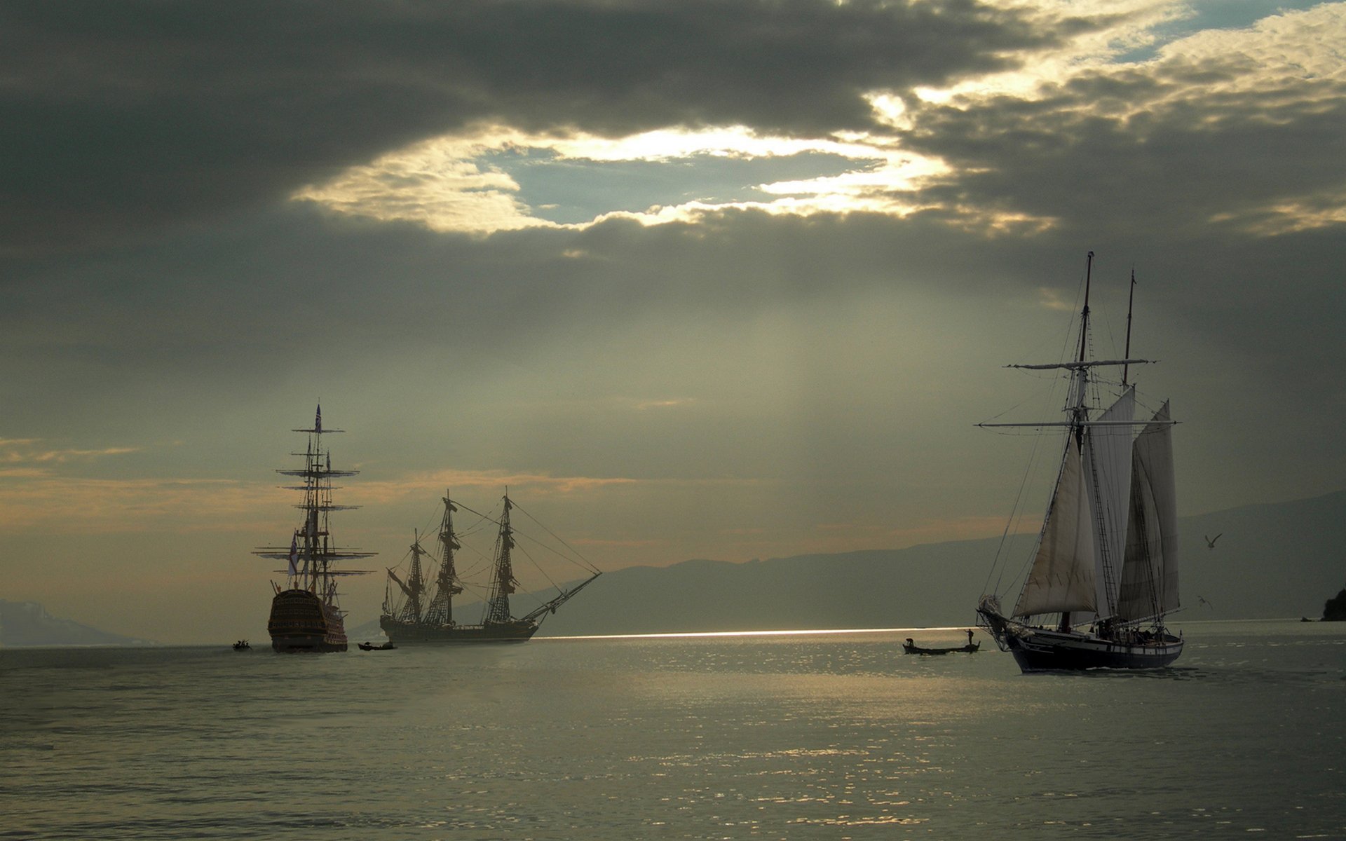 Sailing Ship Full HD Wallpaper and Background Image | 1920x1200 | ID:369977