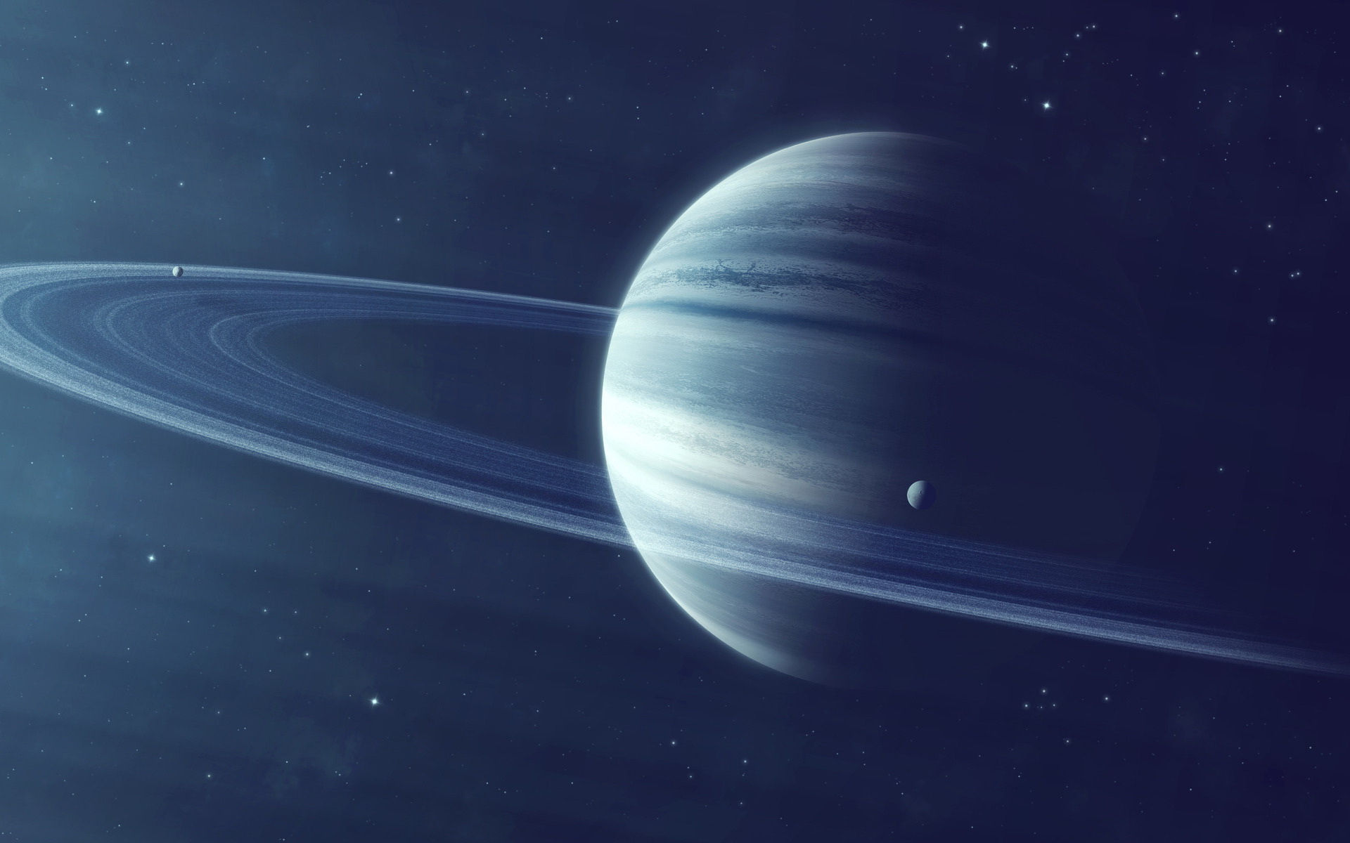 Download Sci Fi Planetary Ring HD Wallpaper