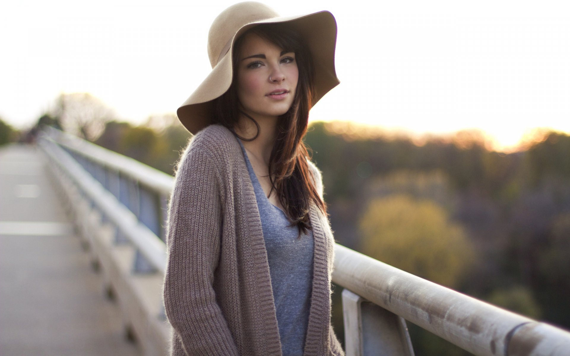 Elegant Woman in Nature | Stunning HD Wallpaper