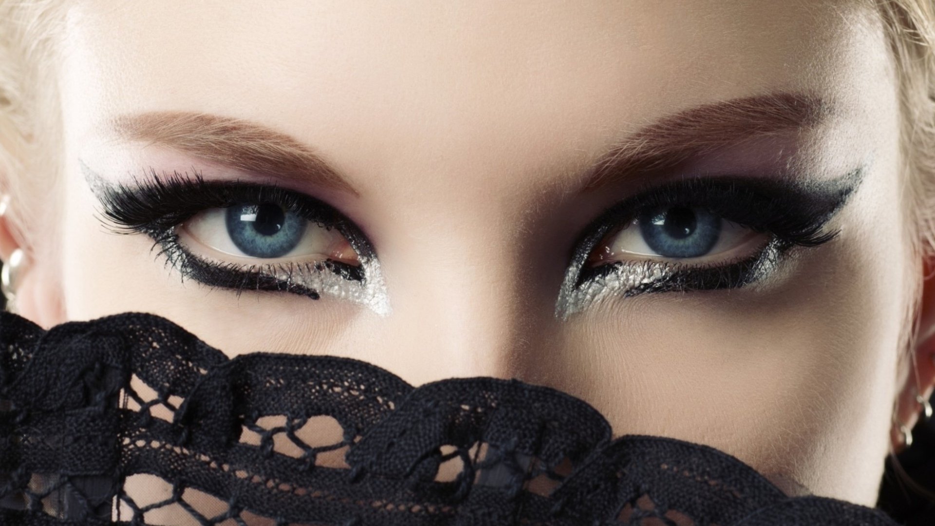 Gaze of Elegance: HD Woman’s Eye Portrait Wallpaper | 1920x1080 ...