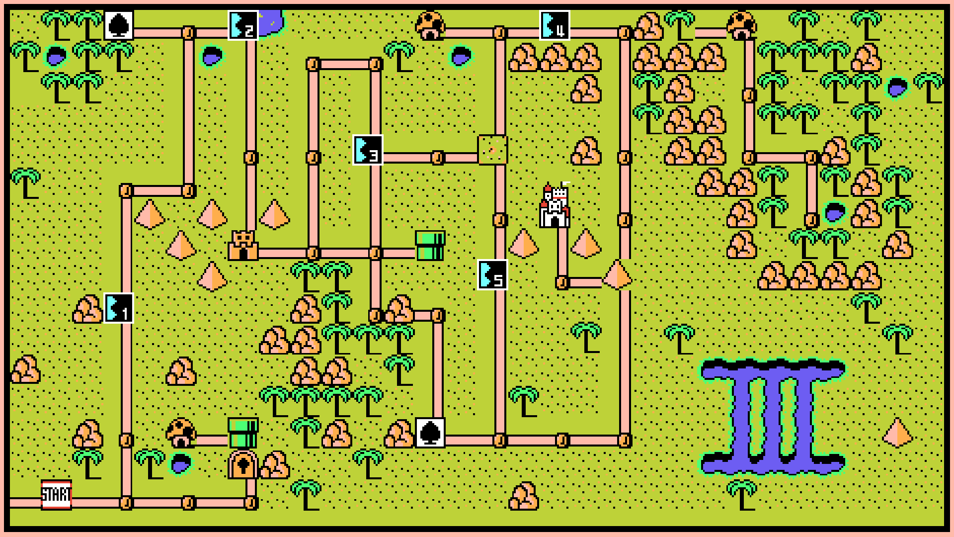 Super Mario Bros. 3 HD Map Wallpaper – Classic Adventure in High Definition