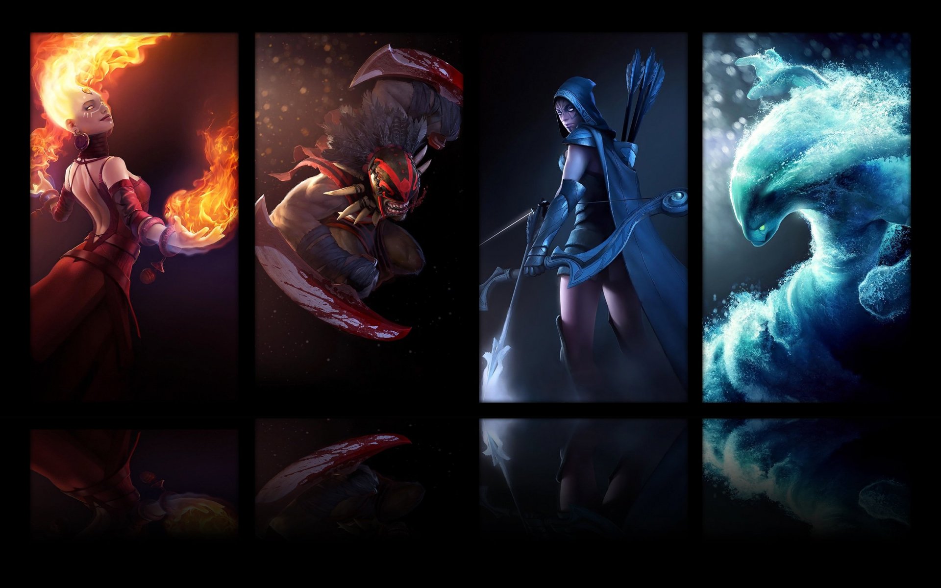 Epic DotA 2 HD Wallpaper: Legends of the Arena