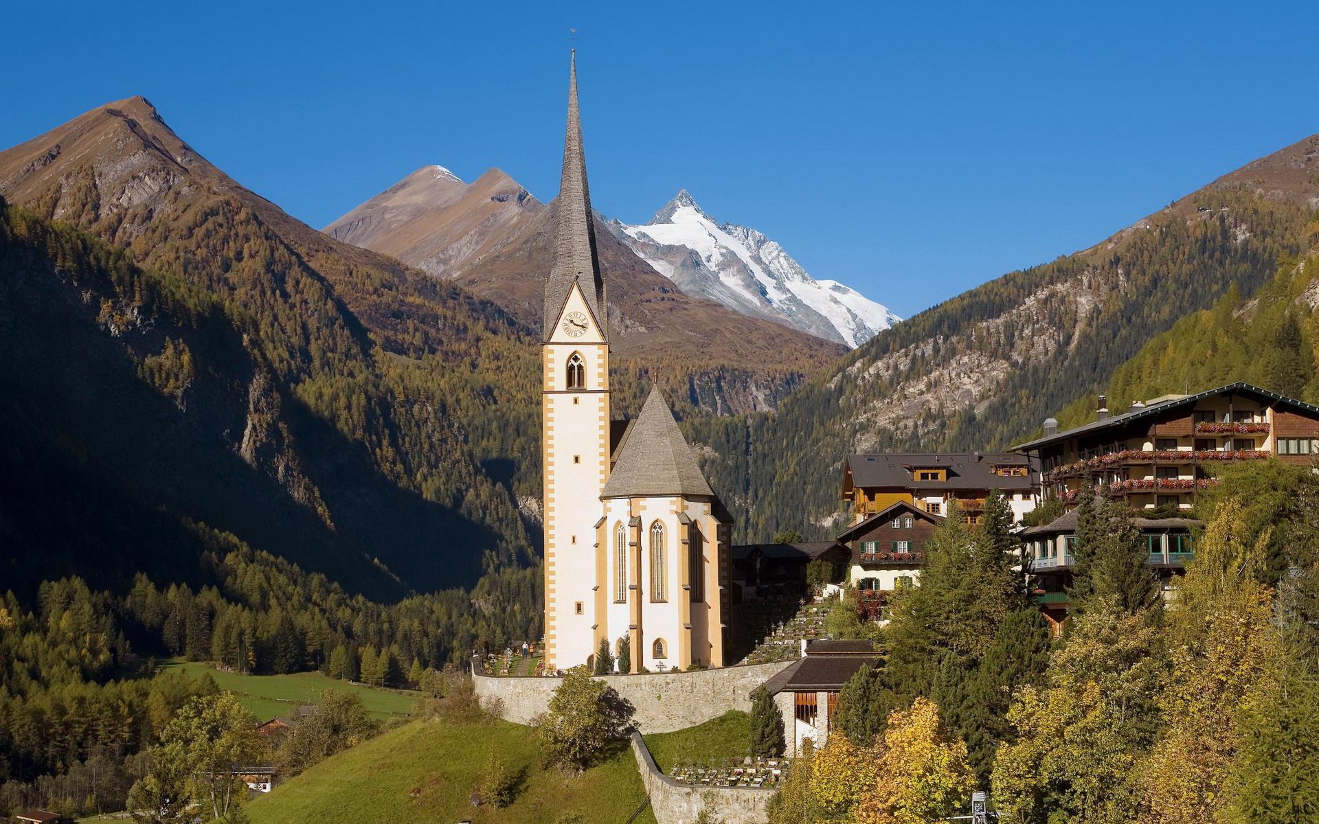 Majestic Mountain Church – Stunning HD Religious Wallpaper | 1920x1200 ...