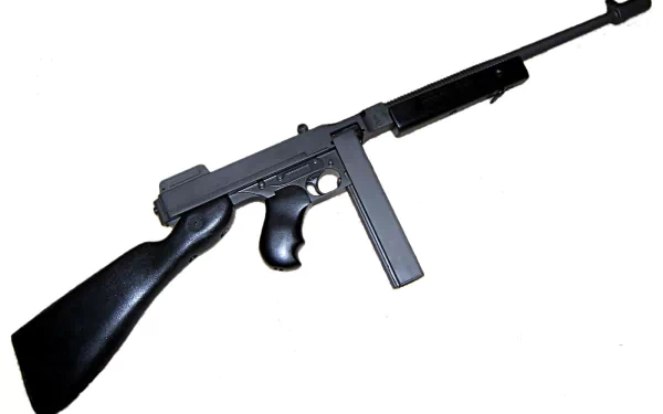 HD Wallpaper of the Iconic Thompson Submachine Gun