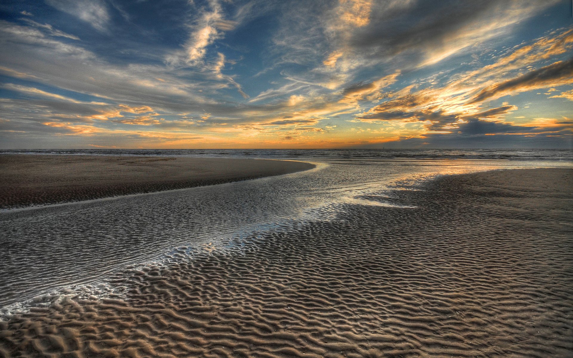 Sunset Serenity: Stunning HD Nature Beachscape | 1920x1200 | Wallpaper ...