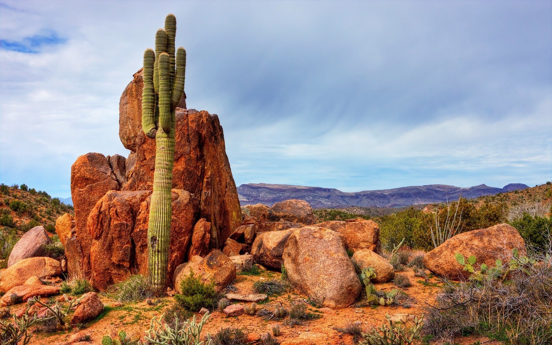 Desert Majesty: HD Nature Rockscape Wallpaper