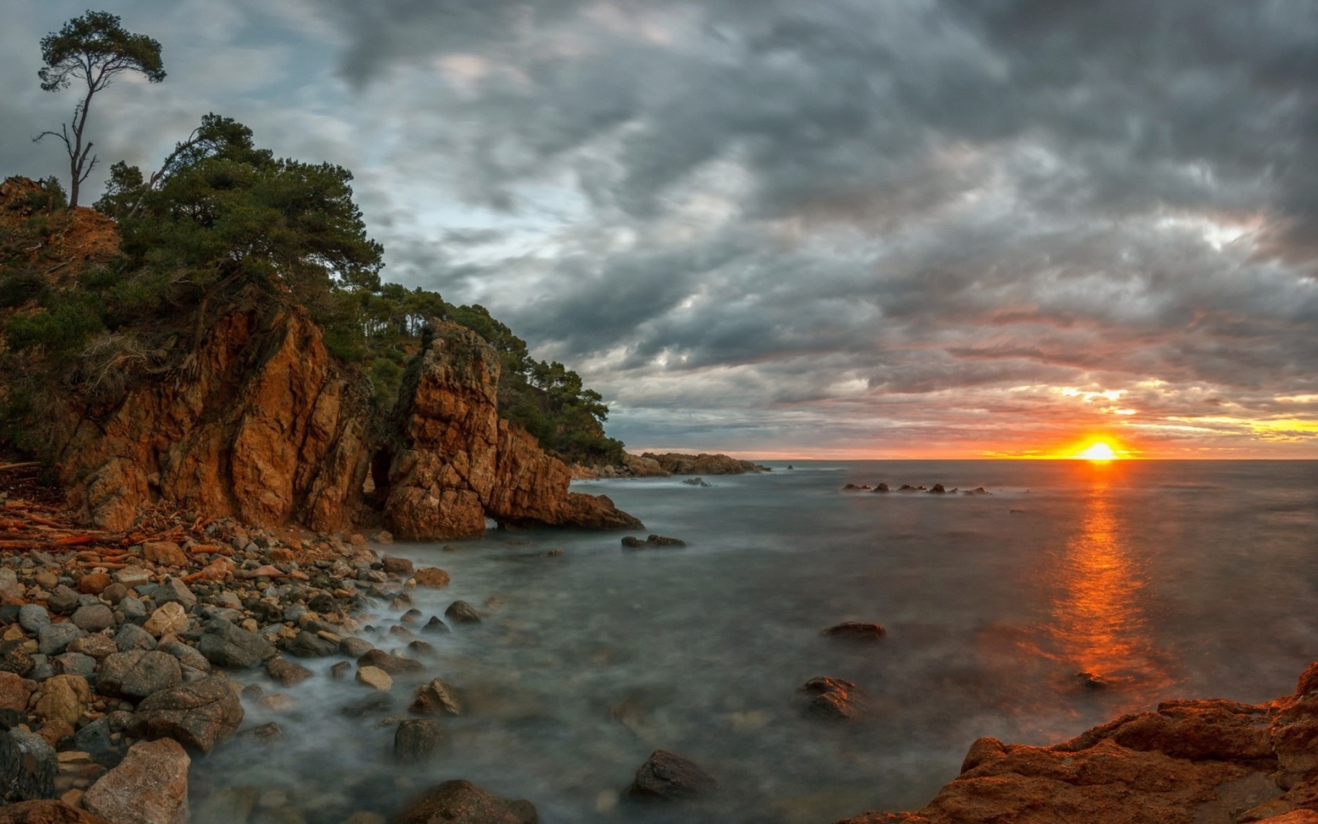 Download Nature Sunset HD Wallpaper