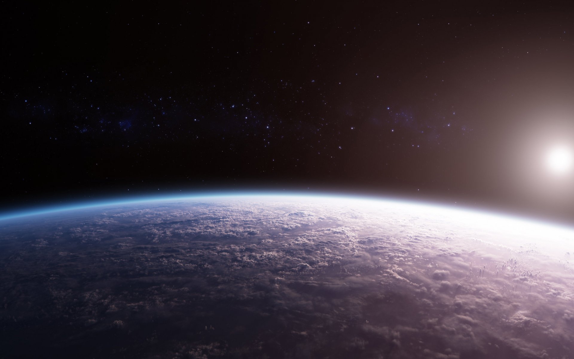 Dawn Over Earth — 2K Quad HD Wallpaper | 2560x1600 | Wallpaper Abyss