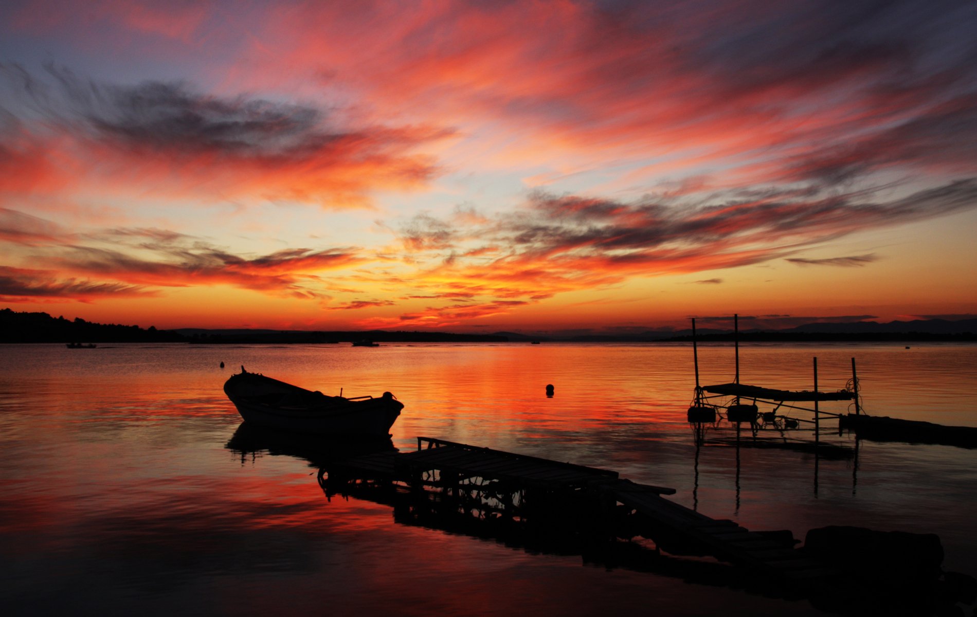 Stunning HD Sunset Photography: Serene Waterscape at Dusk | 1900x1200 ...