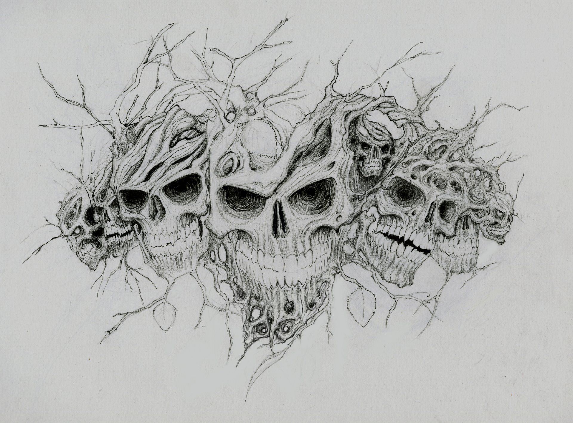 Download Dark Skull HD Wallpaper | 2146x1582 | Wallpaper Abyss