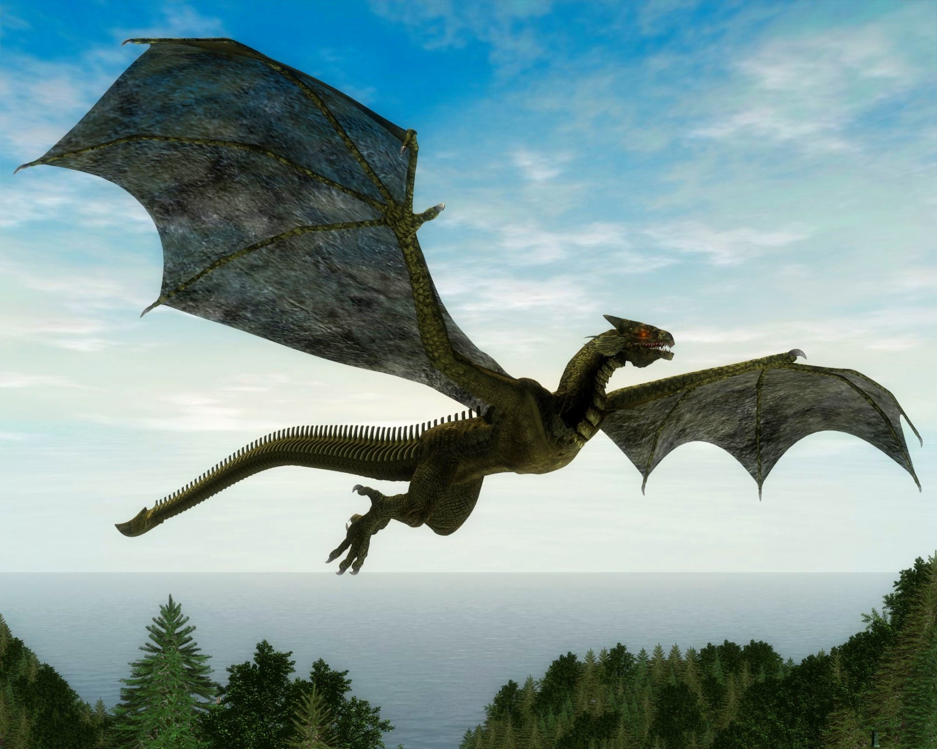 Dragon, Fierce by Spydraxis