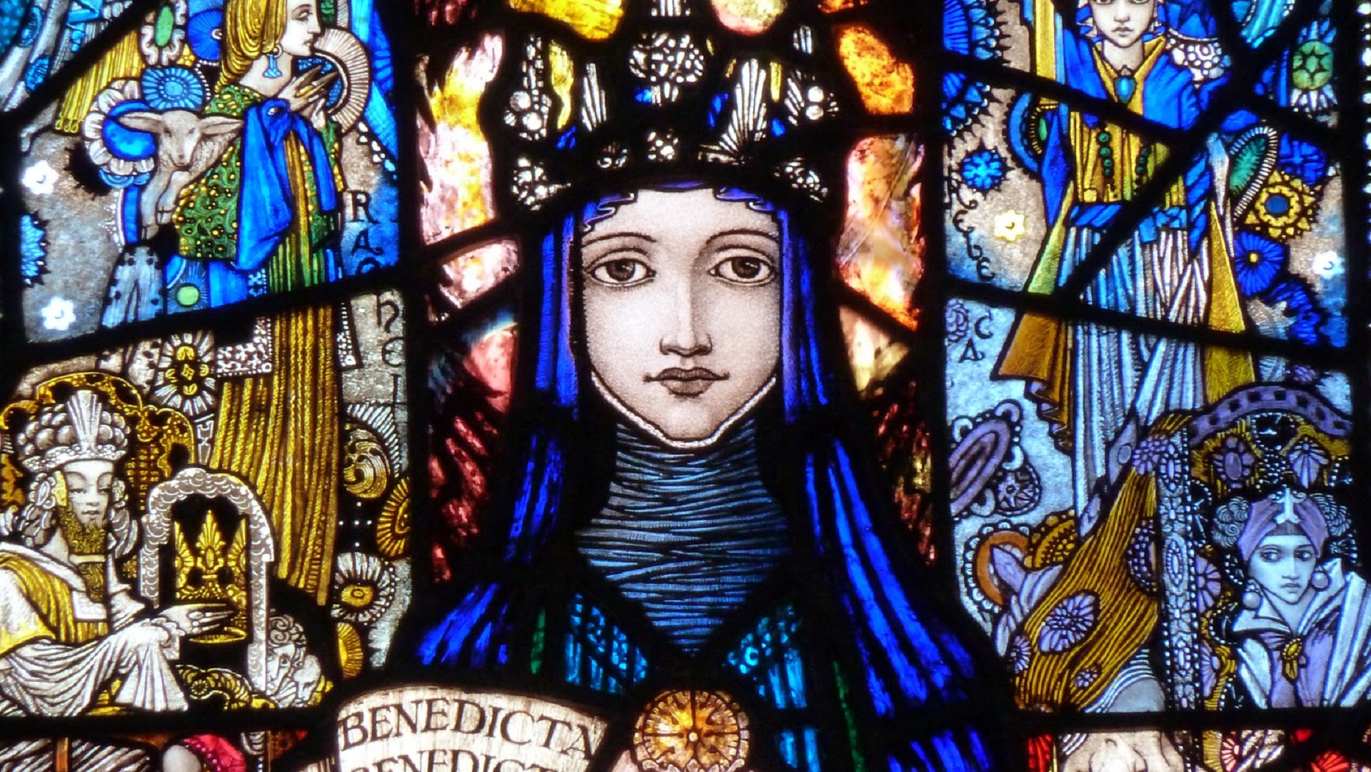 Stained Glass Wallpaper For Walls