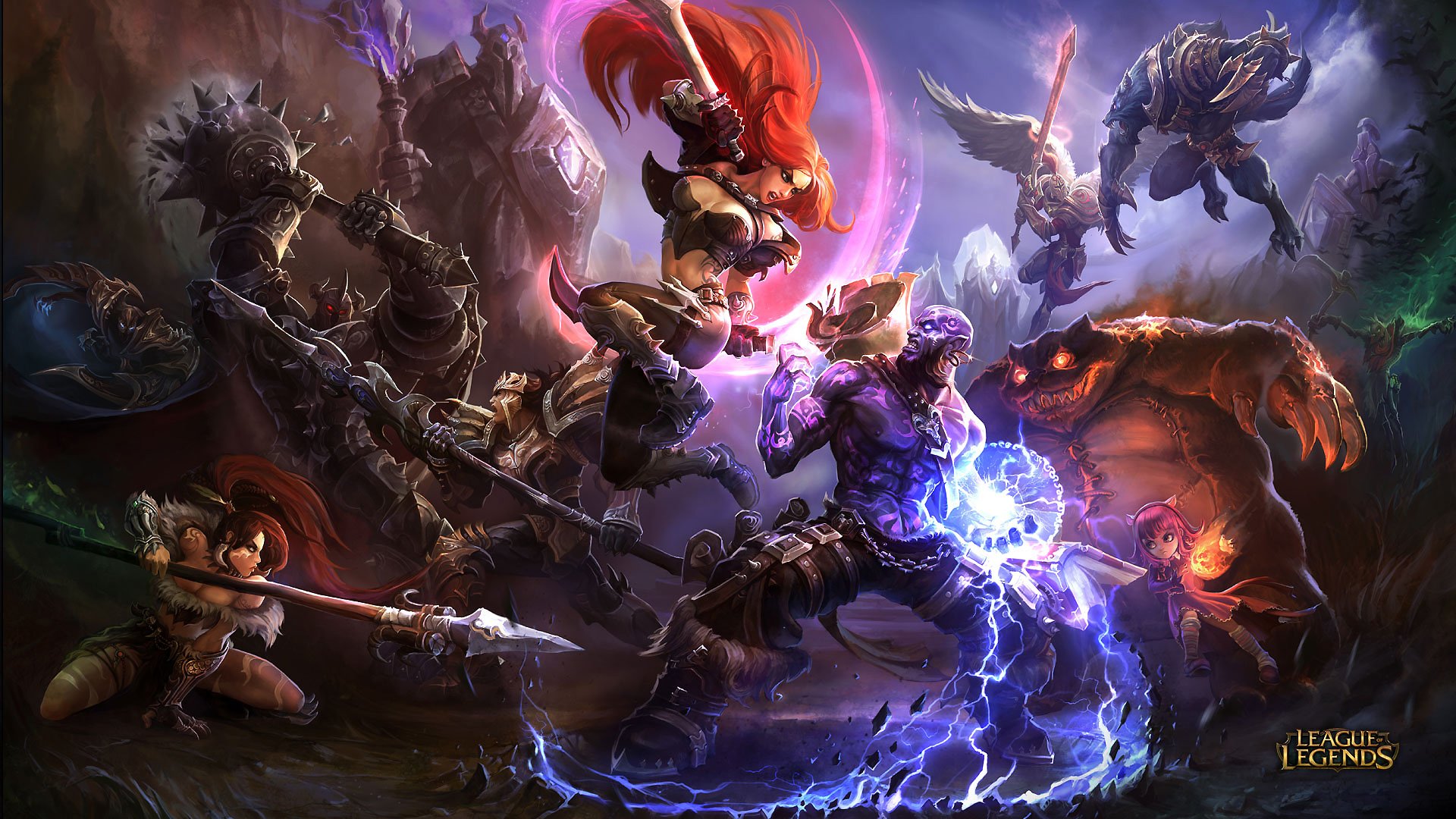 Epic League Of Legends Battle HD Wallpaper