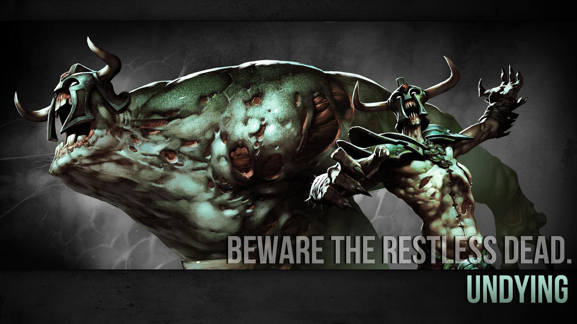 Undying Unleashed: HD DotA 2 Wallpaper of the Restless Dead