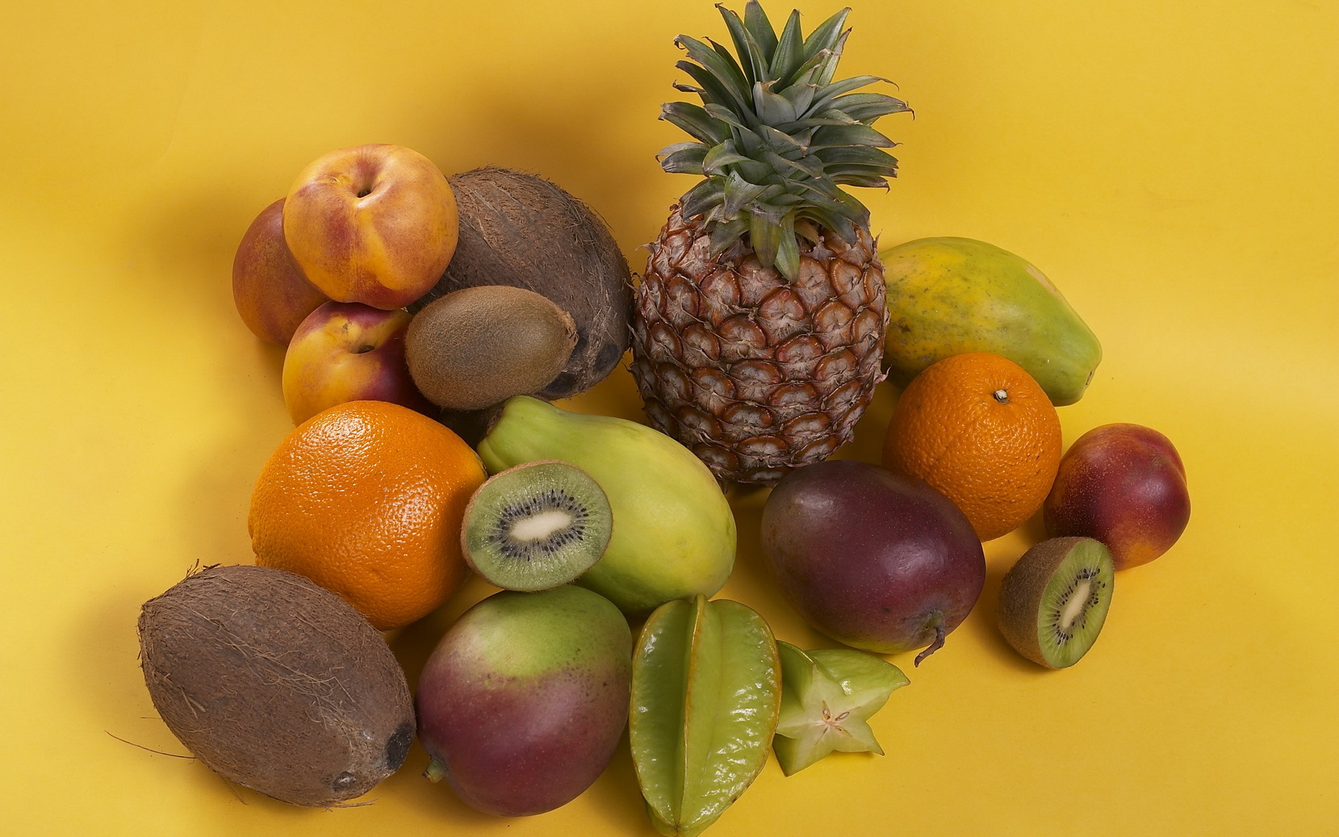 Vibrant Tropical Fruit Feast - HD Wallpaper Delight