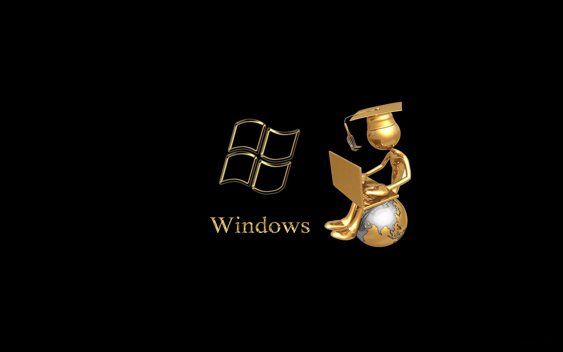 Windows Tech Glow: HD Wallpaper Innovation