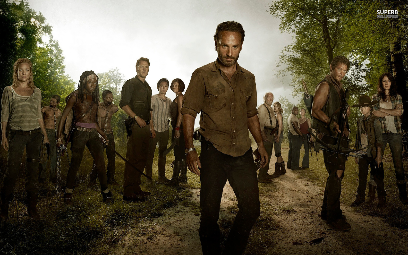 HD Wallpaper Of The Walking Dead Cast Characters Unite HD Wallpaper Of The Walking Dead Cast Characters Unite