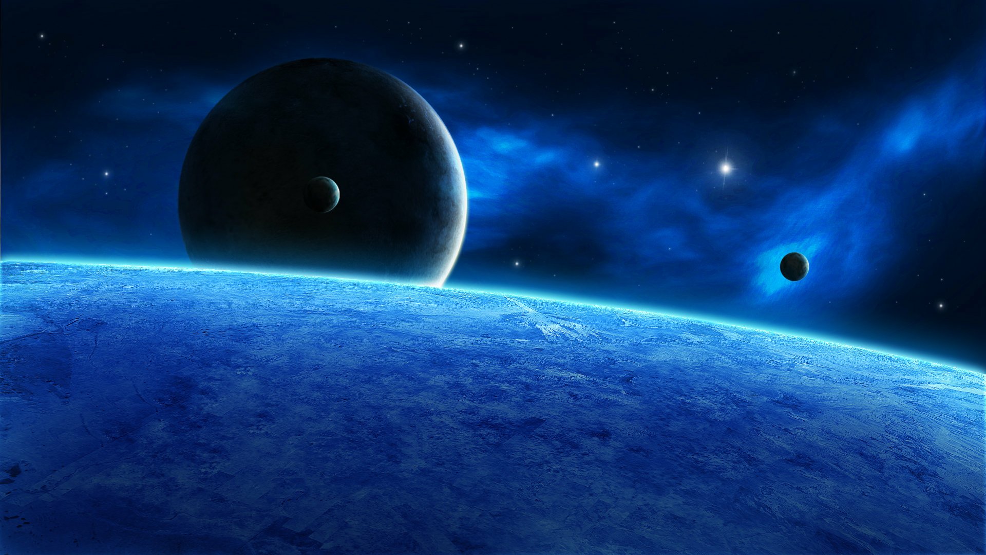 Download Sci Fi Planetscape HD Wallpaper