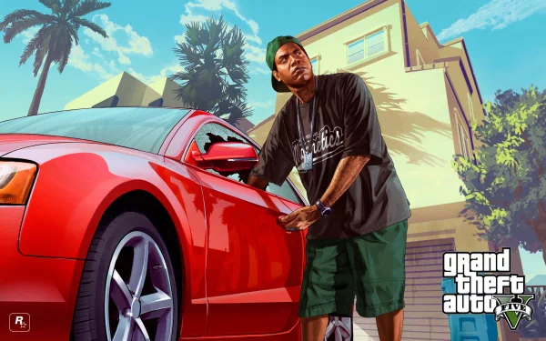 HD Wallpaper featuring Lamar Davis from Grand Theft Auto Online
