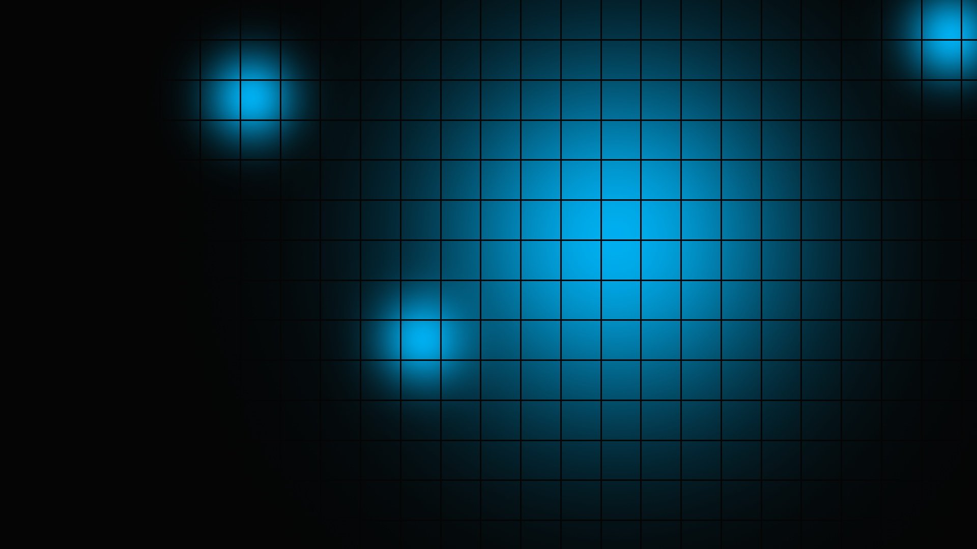 HD Abstract Blue Glow: Digital Mosaic Wallpaper