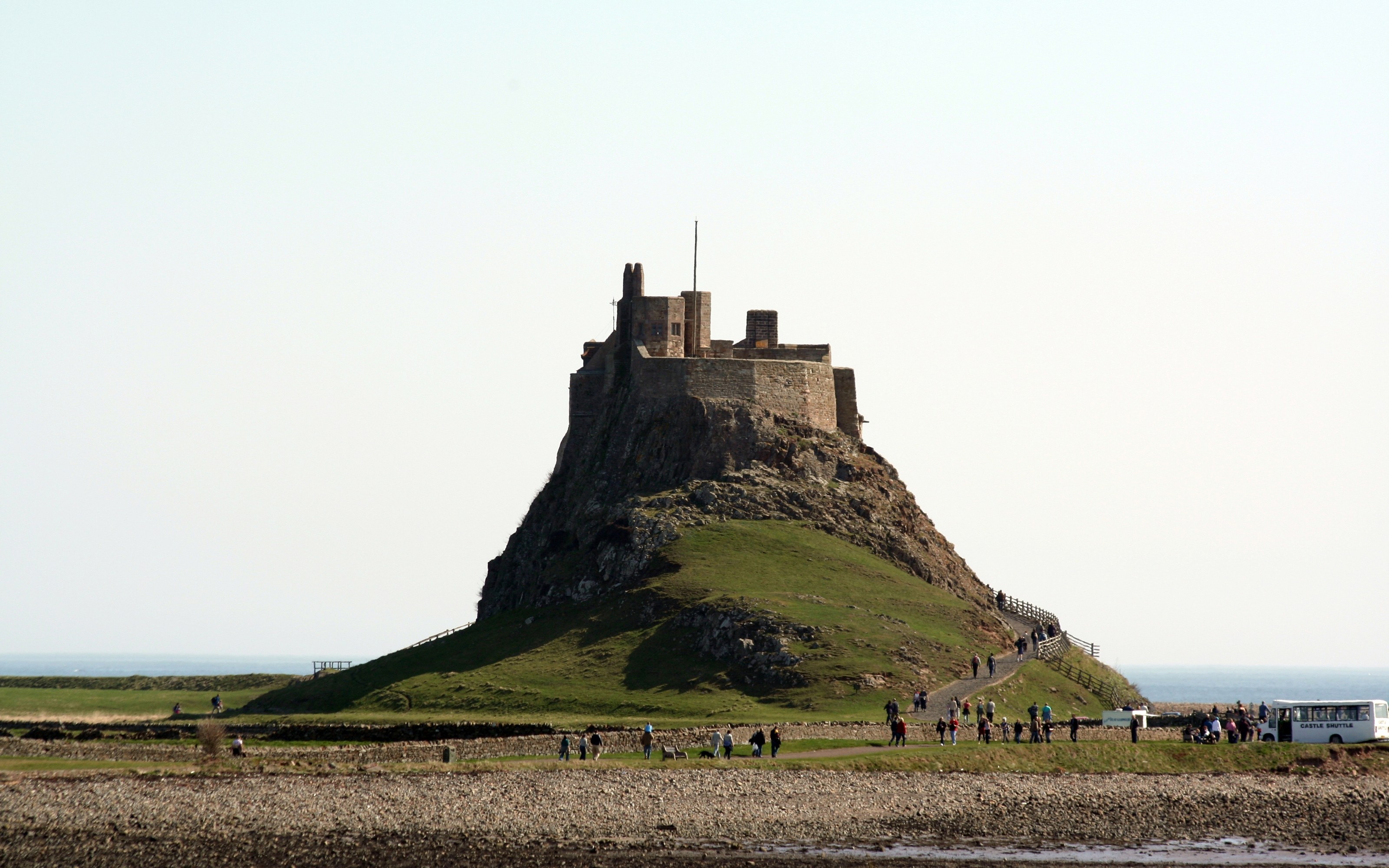 Download Man Made Lindisfarne Castle HD Wallpaper