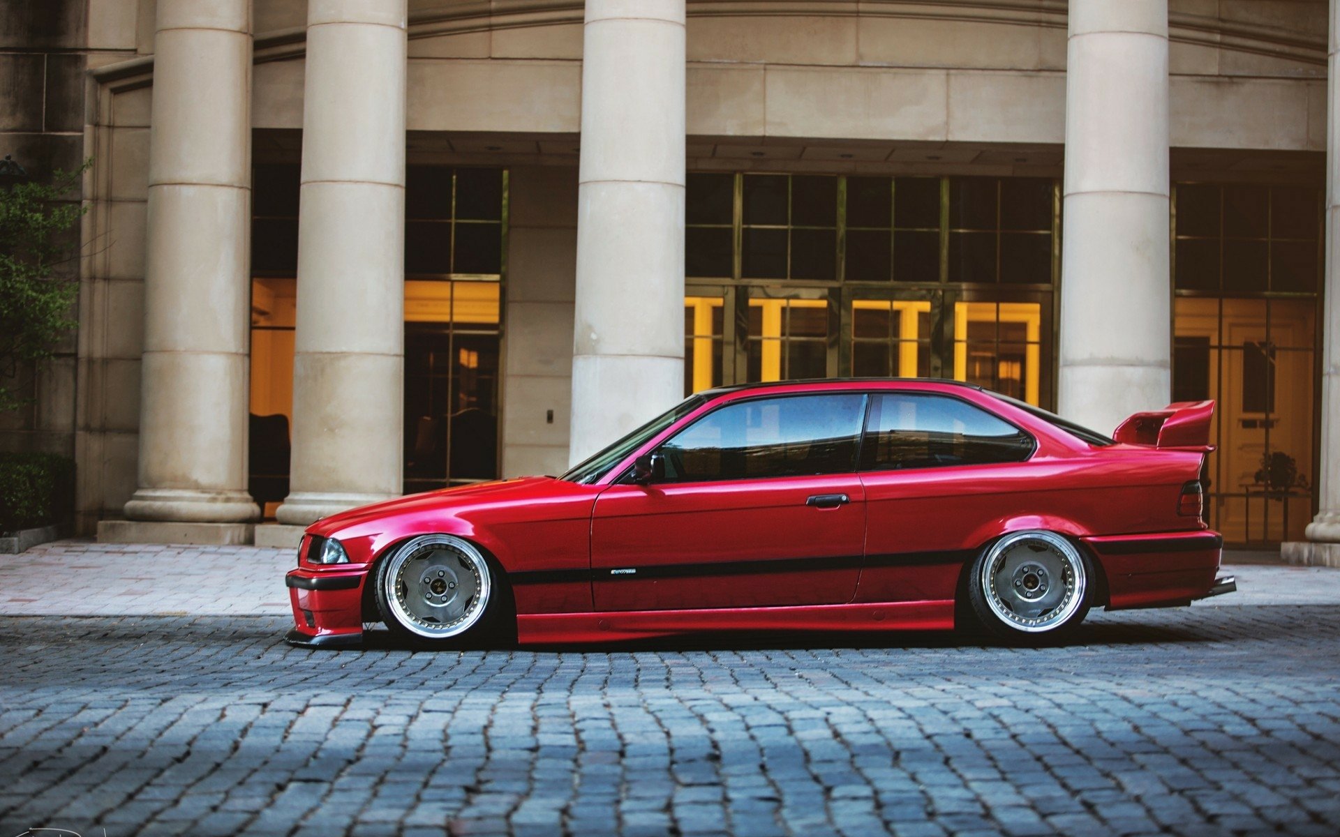 Sleek Red BMW Masterpiece – HD Vehicle Wallpaper