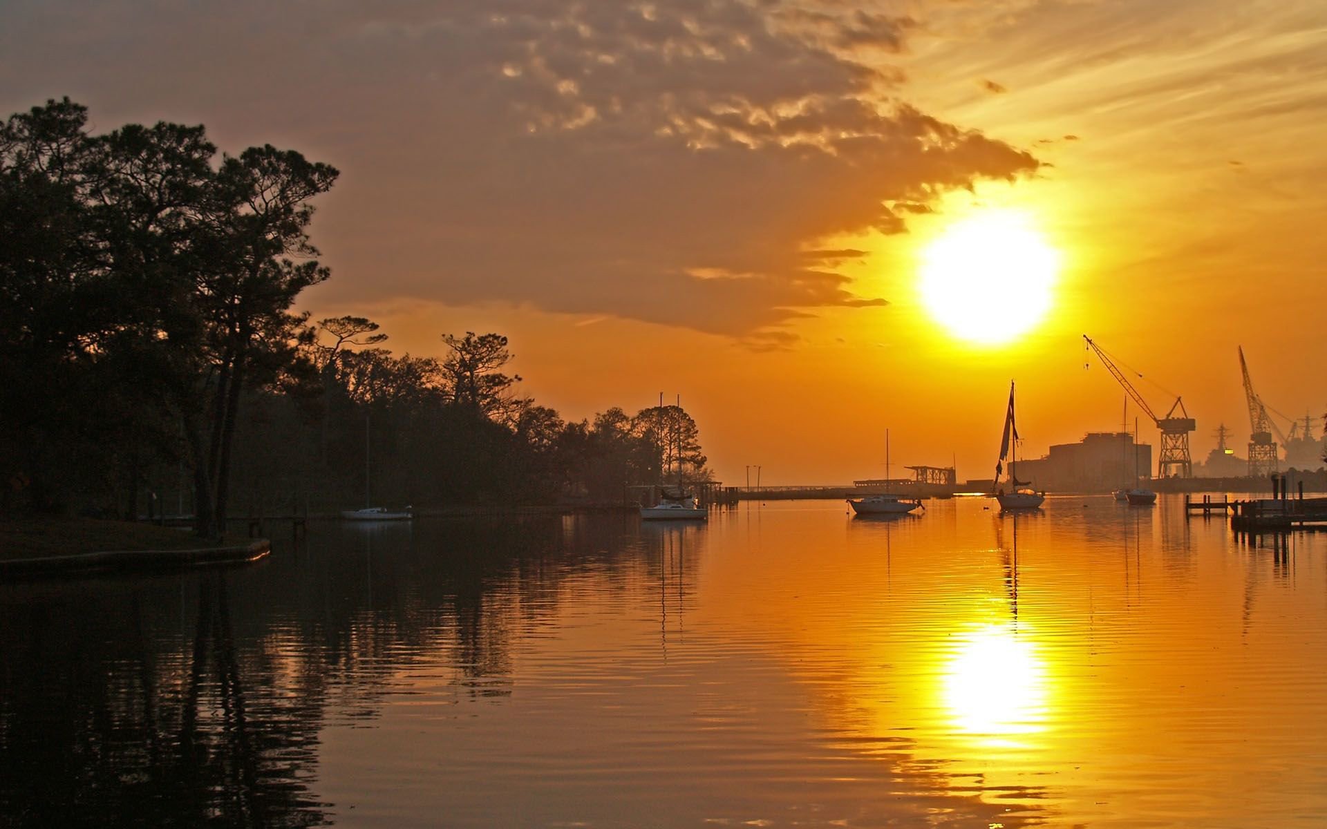 Sunset Reflection: Stunning HD Photography Wallpaper | 1920x1200 ...