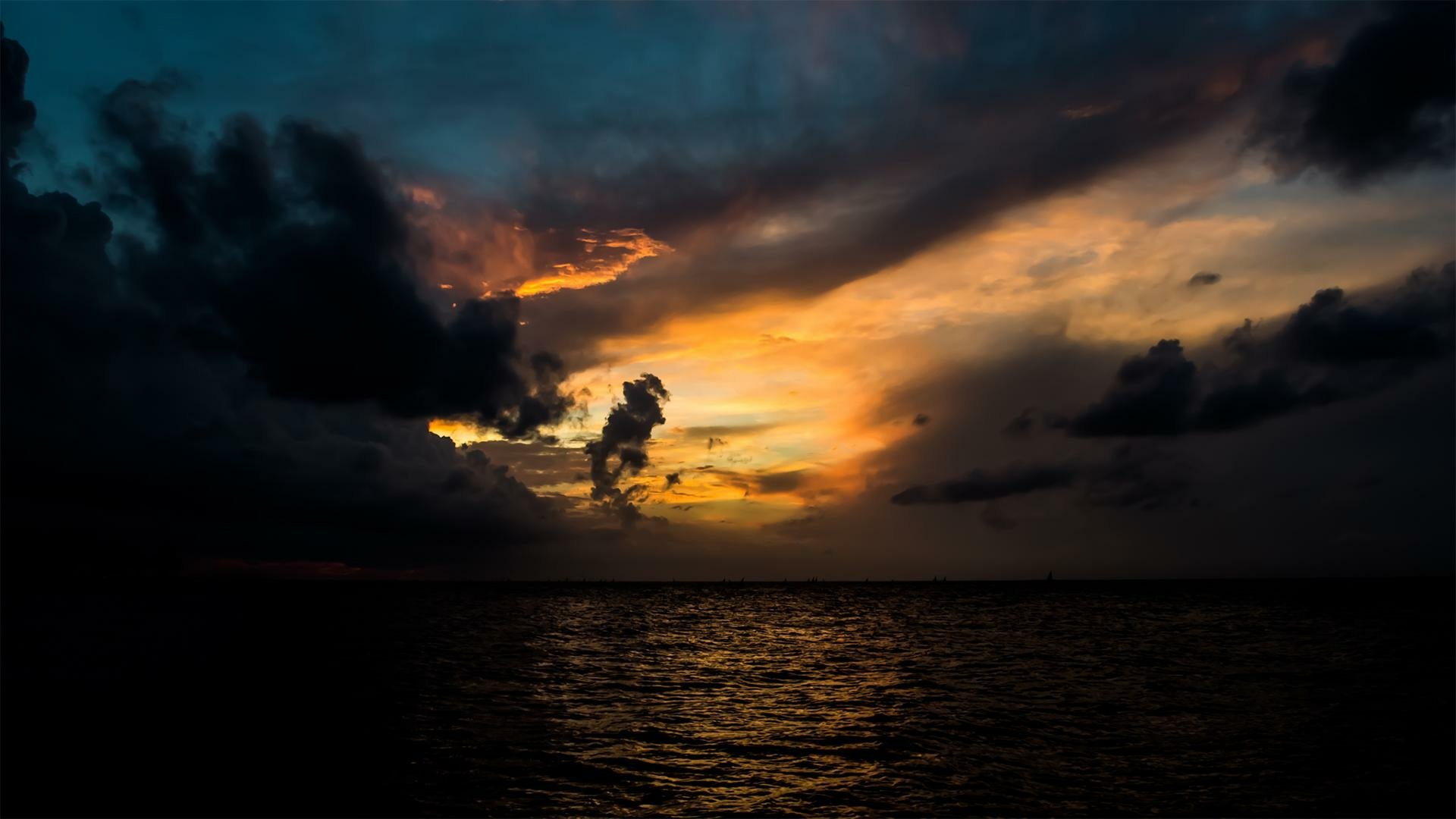 Serene Sunset Symphony: Nature’s HD Twilight Portrait | 1920x1080 ...