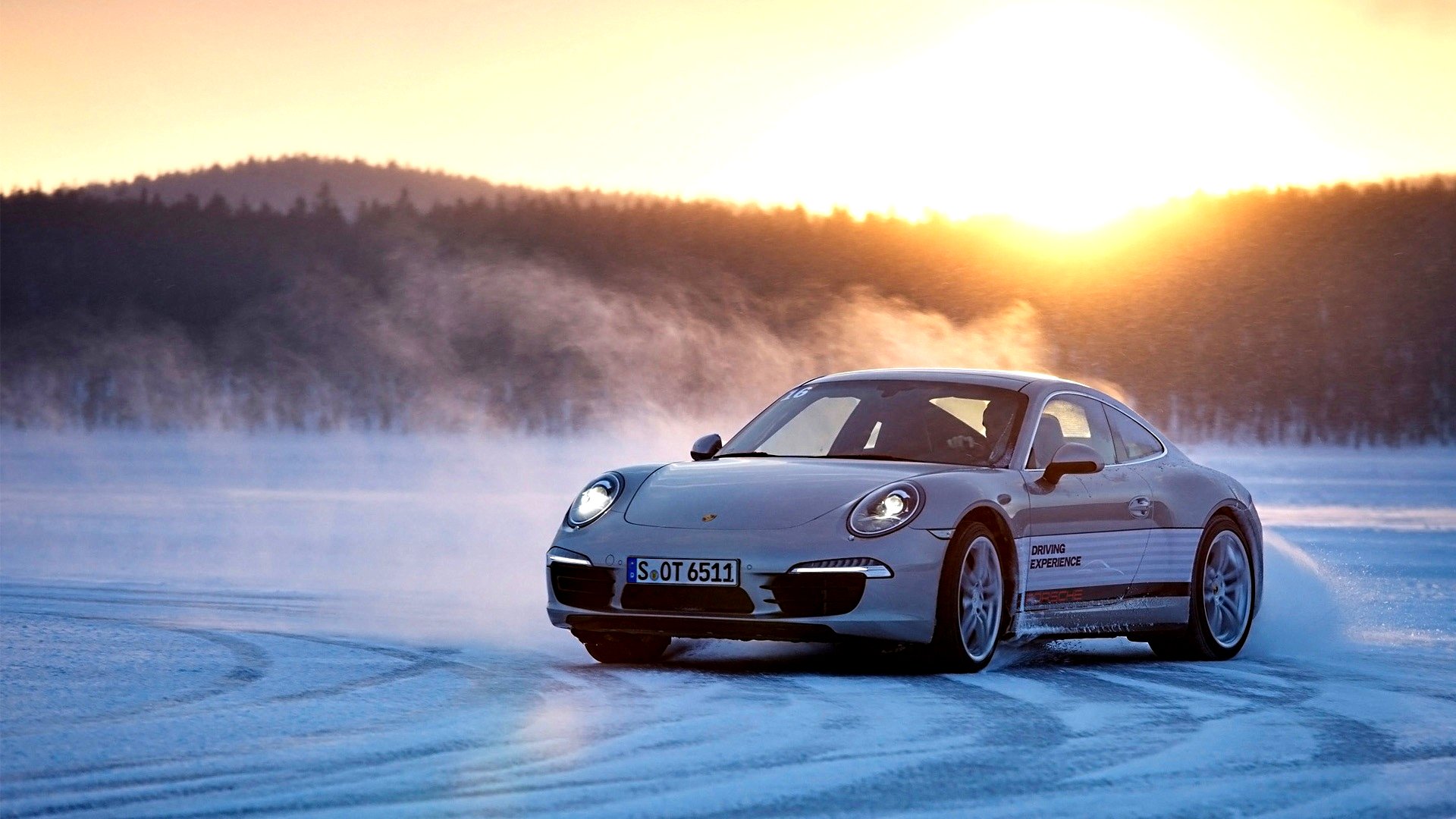 Porsche 911 Turbo HD Wallpaper Elegant Power On Ice
