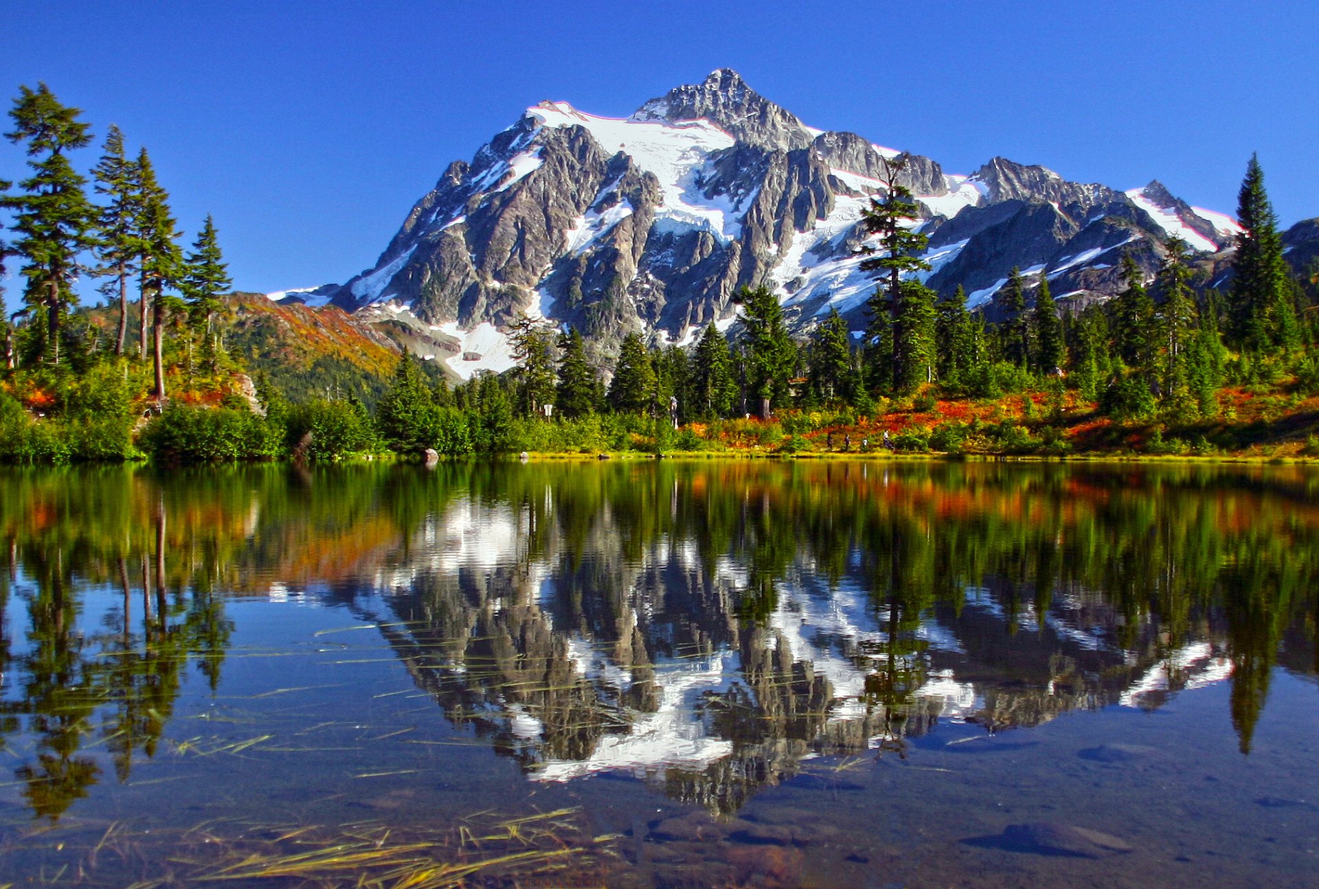 Serene Mountain Reflection HD Wallpaper – Nature’s Perfect Mirror ...
