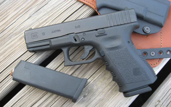 Glock Pistol & Knife HD Wallpaper