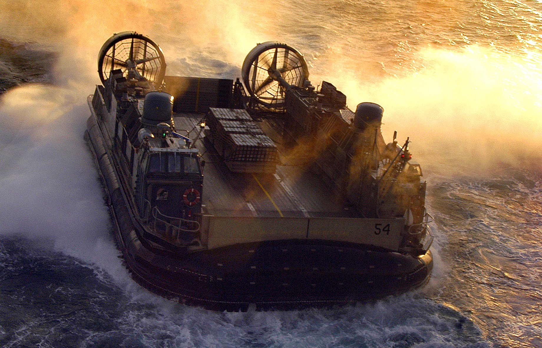 HD Military Hovercraft in Action