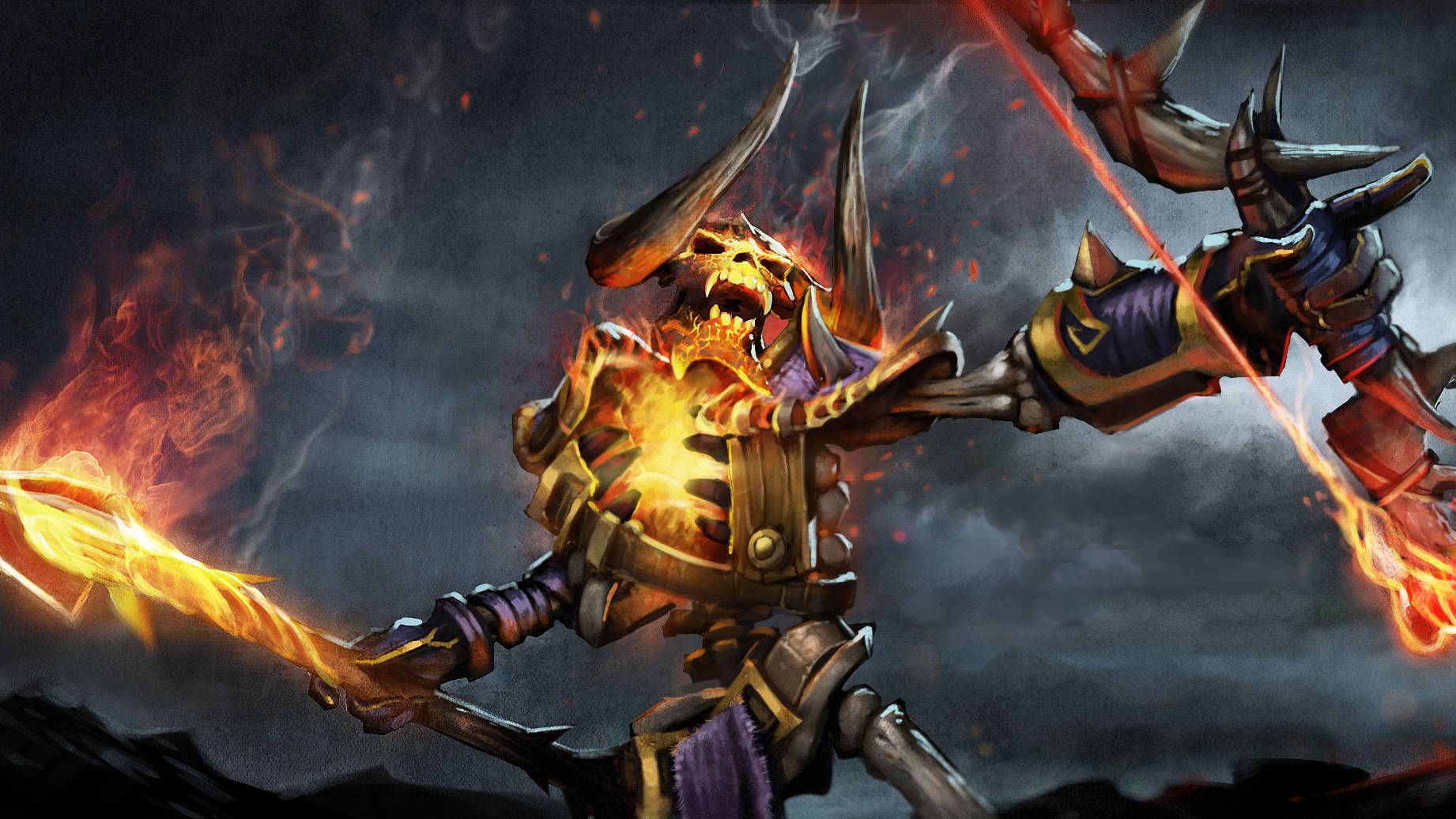 Dota 2 Skeleton King Wallpaper Dota 2 Skeleton King By Cebob On