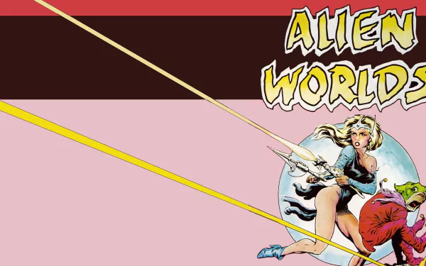 Download Comic Alien Worlds HD Wallpaper