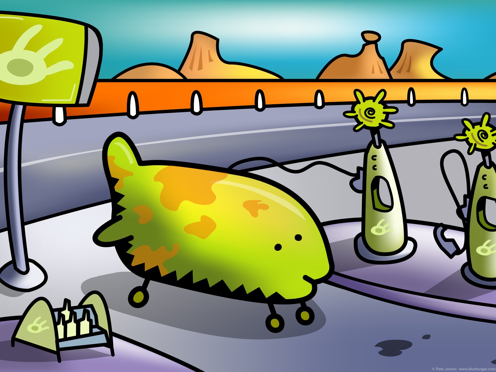 Download Artistic Blurburger Wallpaper