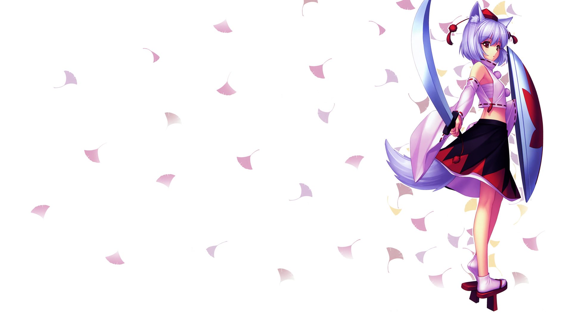 Download Momiji Inubashiri White Leaf Shield Weapon Video Game Anime ...