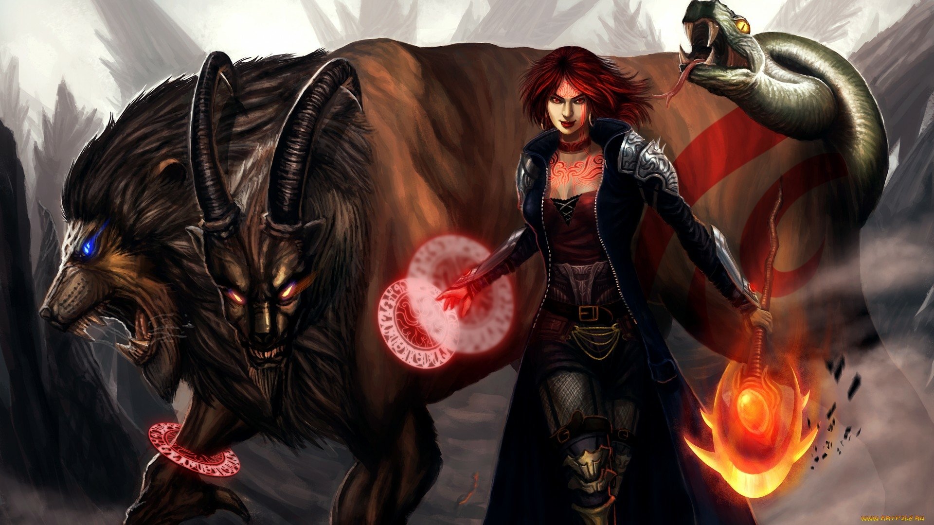 Epic Chimera: Fantasy HD Wallpaper of Myth and Magic by Billy Christian