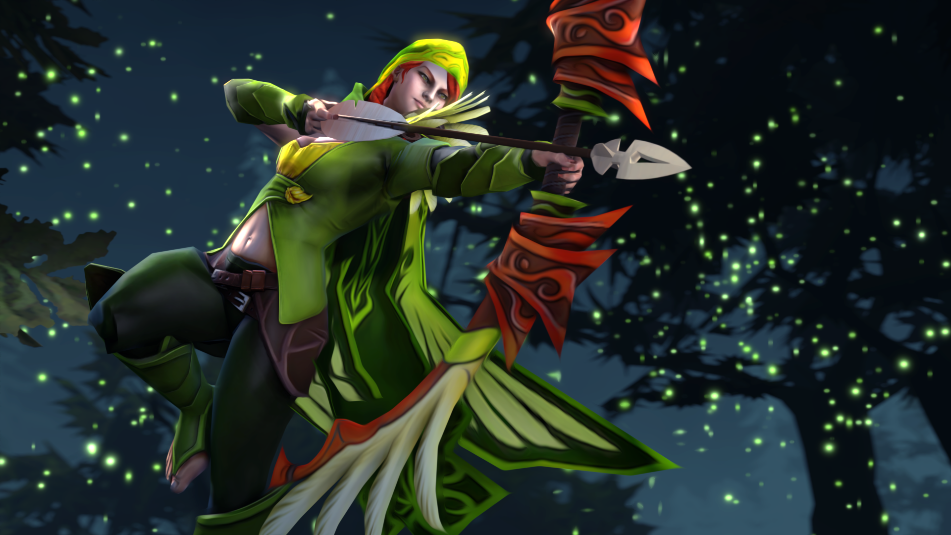 DotA 2 Archer HD Wallpaper – Epic In-Game Action Unleashed | 1920x1080 ...