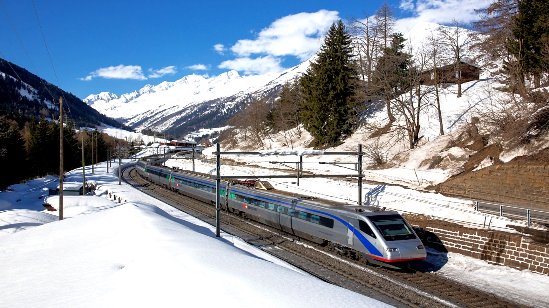 HD Scenic Train Ride Through Snowy Mountain Valleys by Adnan Akhtar